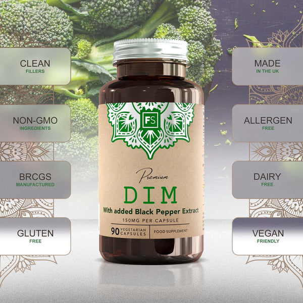 DIM (Diindolylmethane) with Black Pepper Extract – Focus Supplements