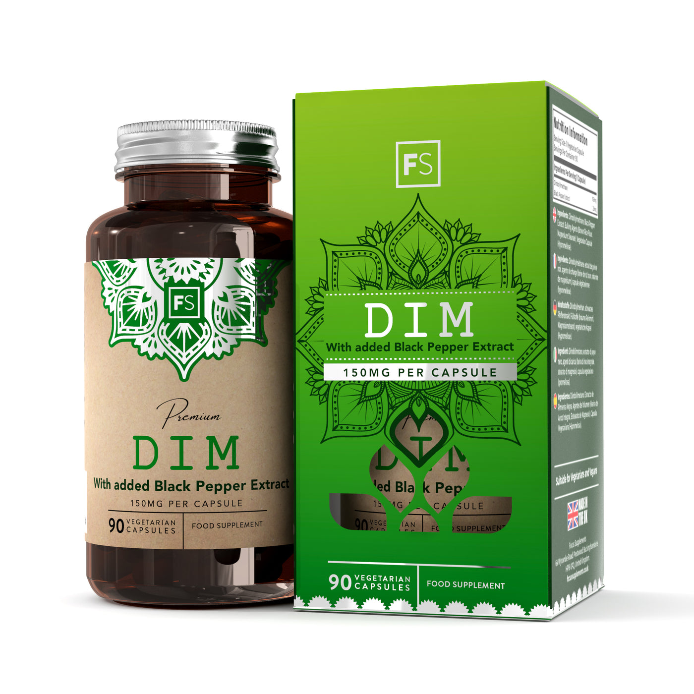 DIM (Diindolylmethane) with Black Pepper Extract – Focus Supplements